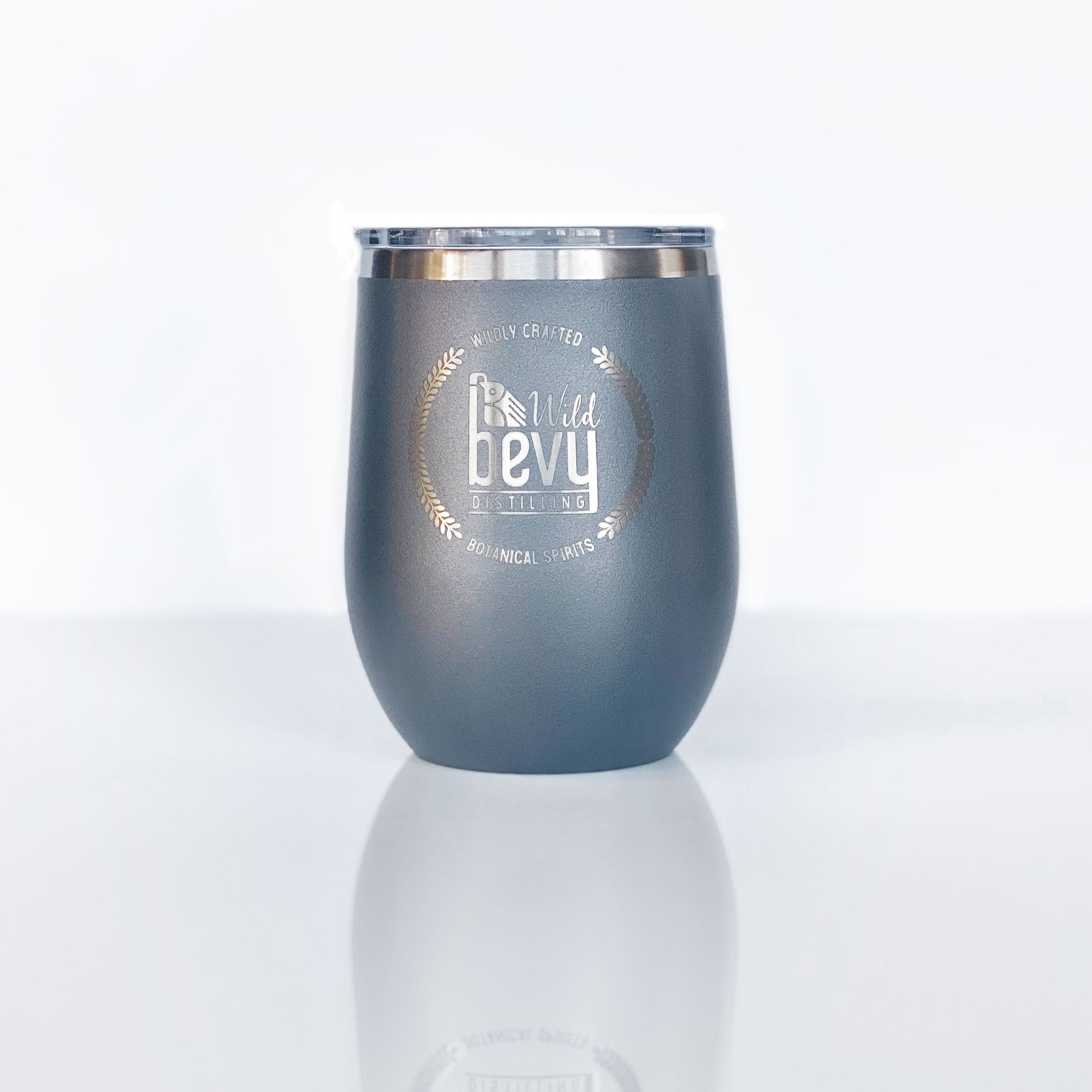 Gray Tumbler 12oz – Wild Bevy Distilling